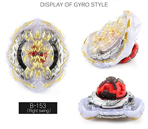 Burst Battle Evolution Attack Gyro Set with Two 4D Launcher Grip Starter and Stadium(4 in 1)