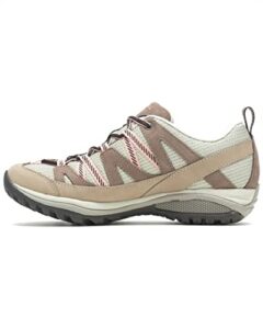 merrell womens siren sport 3 hiking shoe, moonrock/peach, 8.5 us