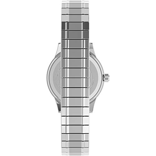 Timex Women's TW2U09300 Classic 28mm Silver-Tone Stainless Steel Expansion Band Watch