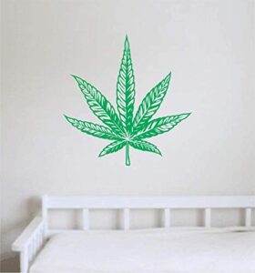 marijuana leaf v3 wall decal sticker vinyl bedroom room decor decoration teen girl boy inspirational artwork stoner plants nature cool dope smoke medical dispensary bong dab rig weed medicine