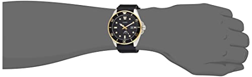 Casio Men's Diver Inspired Stainless Steel Quartz Watch with Resin Strap, Gold, 25.6 (Model: MDV106G-1AV)