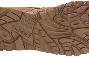 Merrell Men's Moab 2 8" Defense Zip Composite Toe Military and Tactical Boot, Coyote, 11.5 Wide