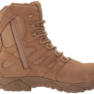 Merrell Men's Moab 2 8" Defense Zip Composite Toe Military and Tactical Boot, Coyote, 11.5 Wide