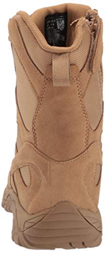 Merrell Men's Moab 2 8" Defense Zip Composite Toe Military and Tactical Boot, Coyote, 11.5 Wide