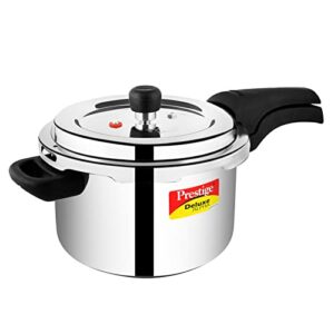 prestige prasv4 pressure cooker, 4 liter, silver