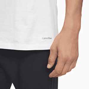 Calvin Klein Men's Cotton Classics 3-Pack Undershirts, 3 WHITE - CREWNECK, M