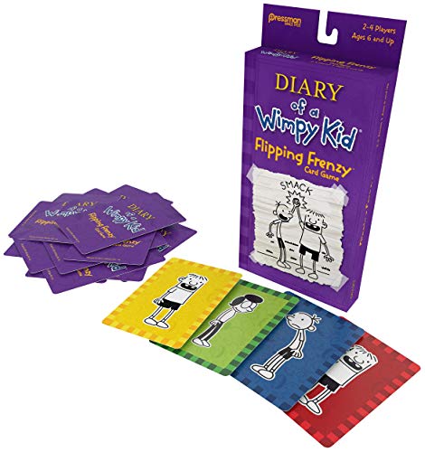 Pressman Diary of a Wimpy Kid Card Game - Flipping Frenzy, Multi Color