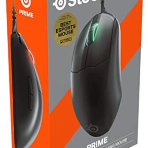 SteelSeries Prime - Esports Performance Gaming Mouse – 18,000 CPI TrueMove Pro Optical Sensor – Magnetic Optical Switches