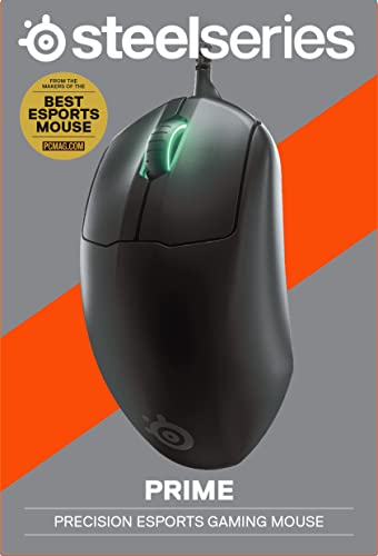 SteelSeries Prime - Esports Performance Gaming Mouse – 18,000 CPI TrueMove Pro Optical Sensor – Magnetic Optical Switches