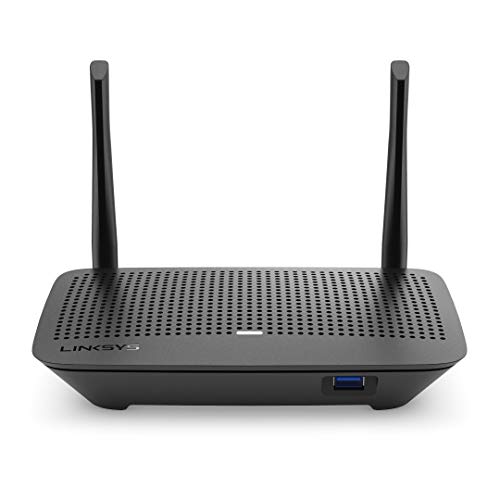 Linksys WiFi 5 Router, Dual-Band, 1,000 Sq. ft Coverage, with Parent Control, Up to 10+ Devices, Speeds up to (AC1200) 1.2Gbps - EA6350-4B