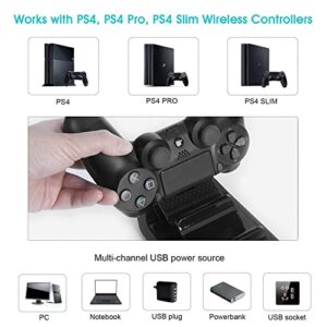 PS4 Controller Charger Dual Charging Station Dock for Playstation 4 DualShock Wireless Controllers(PS4, PS4 Pro, PS4 Slim)