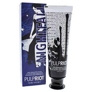 pulp riot semi-permanent hair color 4oz- nightfall