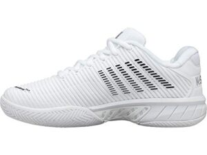 k-swiss women's hypercourt express 2 tennis shoe, white/black, 7.5 m