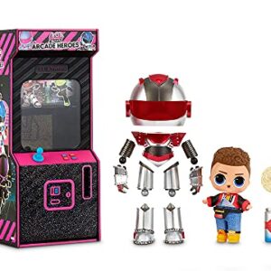 L.O.L. Surprise! LOL Surprise Boys Arcade Heroes Action Figure Doll with 15 Surprises Including Hero Suit and Boy Doll or Ultra-Rare Girl Doll, Shoes, Accessories, Trading Card | Kids Age 4-15 Years