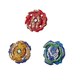 beyblade burst rise hypersphere battle hunters 3-pack - wizard fafnir f5, ogre o5, bushin ashindra a5 battling top toys (amazon exclusive)