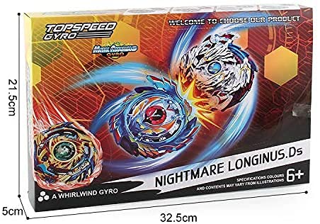 Bey Battle Gyro Burst Battle Evolution Metal Fusion Attack Set with 4D Launcher Grip Set