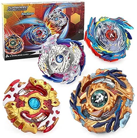 Bey Battle Gyro Burst Battle Evolution Metal Fusion Attack Set with 4D Launcher Grip Set