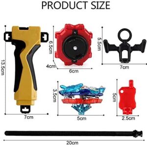 Bey Battle Gyro Burst Battle Evolution Metal Fusion Attack Set with 4D Launcher Grip Set