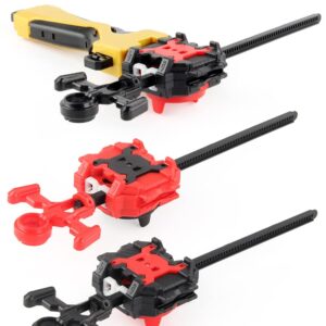 Hvops-Bay Burst Battle Evolution Metal Fusion Attack Set with 4D Launcher Grip Set(4in1)