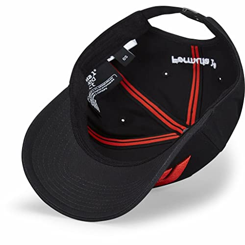 Formula 1 Tech Collection F1 Large Logo Baseball unisex-adult Hat Black/White/Red (Black)