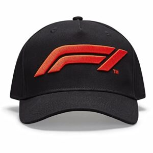 Formula 1 Tech Collection F1 Large Logo Baseball unisex-adult Hat Black/White/Red (Black)