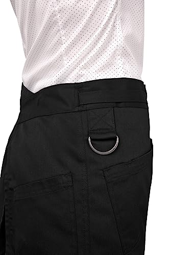 Chef Works Unisex Largo Half Bistro Apron, Black, One Size