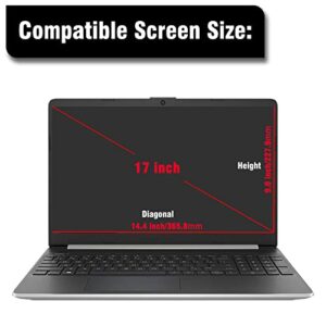 (3PCS) 17" Laptop Screen Protector Matte Anti Glare Filter for with 17 Inch 16:10 Aspect Ratio Screen HP/Dell/Sony/Samsung/Lenovo/Acer/MSI/Razer Blade/LG Gram 17" Laptop(NOT FIT a 17.3-inch screen)