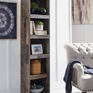 Signature Design by Ashley Derekson Rustic Pier with 3 Adjustable Shelves, Gray Pine