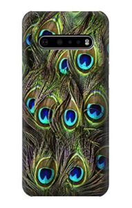 r1965 peacock feather case cover for lg v60 thinq 5g