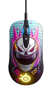 steelseries sensei ten - gaming mouse - 18, 000 cpi truemove pro optical sensor - ambidextrous design - 8 programmable buttons - cs: go neon rider edition pc