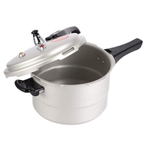 pressure cooker, 70kpa aluminum cooking pot multifunctional household pressure with steaming layer kitchen cooker cooking utensil for beans meat vegetables soups20cm