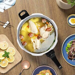 Pressure Cooker, 70Kpa Aluminum Cooking Pot Multifunctional Household Pressure With Steaming Layer Kitchen Cooker Cooking Utensil For Beans Meat Vegetables Soups20Cm