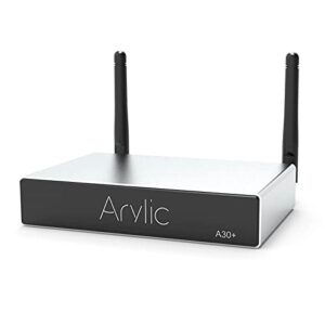 arylic a30+ wifi & bluetooth 5.0 mini stereo amplifier, 2 channel class d wireless amplifier, home amplifier for speakers with spotify,airplay,multiroom/multizone digital audio speaker amp