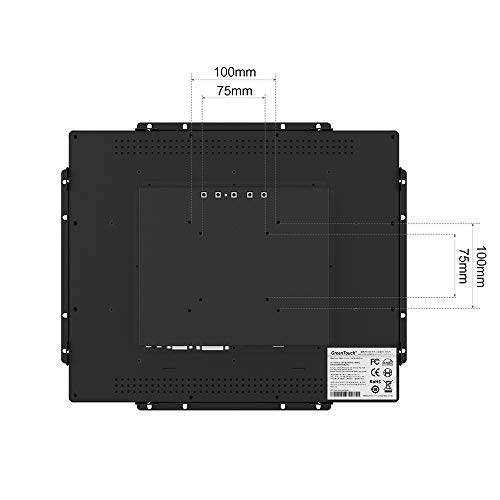 GreenTouch 17 Inch 10 Points Open Frame Industrial Touch Monitor - PACP -1280X1024-LED Display Metal Housing with HDMI,DVI,VGA Port Built-in