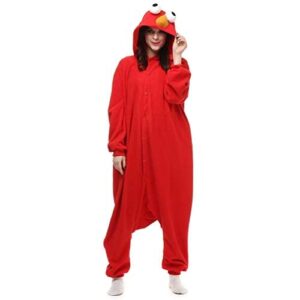 royal wind womens pyjamas cartoon sleepwear cosplay costume homewear, red, medium