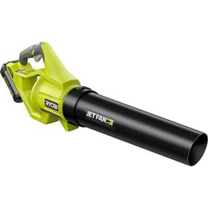 RYOBI 110 MPH 500 CFM 40-Volt Lithium-Ion Cordless Variable-Speed Jet Fan Leaf Blower with 4.0 Ah Battery and Charger Included