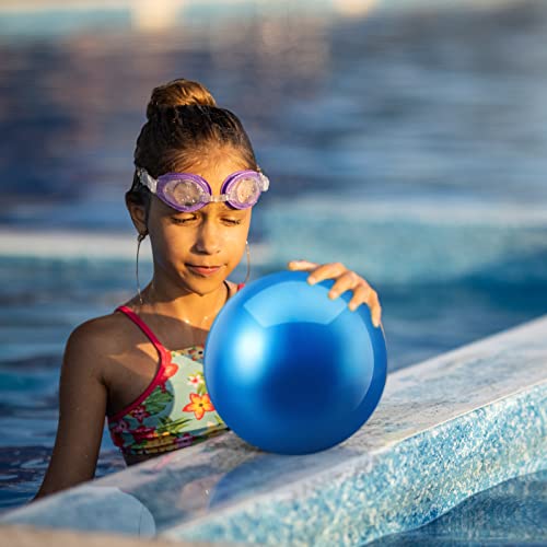 Swimming Pool Underwater Ball, Pool Toys Water Ball Games, 9 Inch Pool Balls with Water Filling Adapter, Underwater Pool Ball for Adults Teens Family Pool Summer Gifts (Blue)