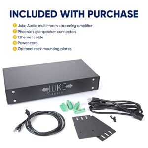 Juke-6 | 6 Zone, 12 Channel, Audio Amplifier with Wirless Streaming | | Compatible with Apple & Android | Whole Home Audio System