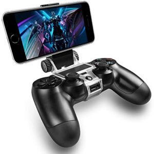 ADZ PS4 Controller Phone Mount, PS4 Phone Mount Smart Clip for PS4 Dualshock 4 Controller Compatible with iPhone, Android and PS4 Remote Play