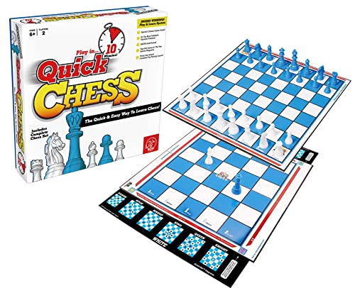 ROO GAMES Quick Chess - Learn Chess with 8 Simple Activities - For Ages 6+ - Chess Set for Kids