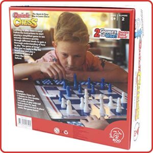 ROO GAMES Quick Chess - Learn Chess with 8 Simple Activities - For Ages 6+ - Chess Set for Kids