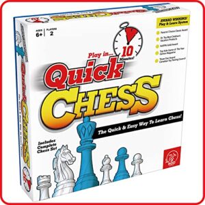 ROO GAMES Quick Chess - Learn Chess with 8 Simple Activities - For Ages 6+ - Chess Set for Kids