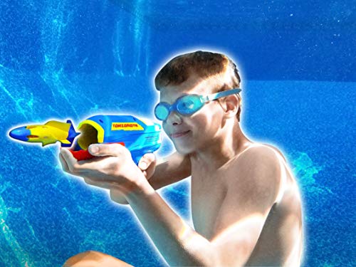 Wave Runner HydroShot Underwater Rocket Launcher- The Best Water Gun for Kids | Shoots A Straight Shot Under Water for Up to 20 Feet! (Single)