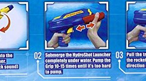 Wave Runner HydroShot Underwater Rocket Launcher- The Best Water Gun for Kids | Shoots A Straight Shot Under Water for Up to 20 Feet! (Single)