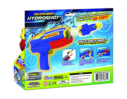 Wave Runner HydroShot Underwater Rocket Launcher- The Best Water Gun for Kids | Shoots A Straight Shot Under Water for Up to 20 Feet! (Single)