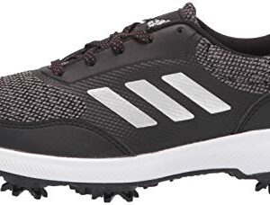 adidas womens W Tech Response 2.0 Golf Shoe, Black/Silver/Grey, 8.5 US