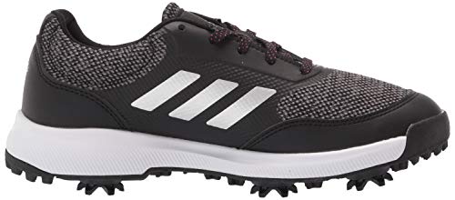 adidas womens W Tech Response 2.0 Golf Shoe, Black/Silver/Grey, 8.5 US