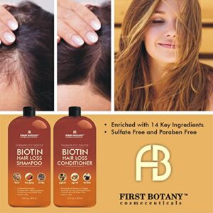 Hair Growth Shampoo Conditioner Set - An Anti Hair Loss Biotin Shampoo and Conditioner with DHT blockers to fight Hair Loss For Men and Women, All Hair types, Sulfate Free - 2 x 16 fl oz