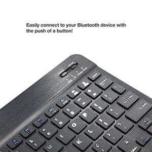 BoxWave Keyboard Compatible with Amazon Fire HD 8 (10th Gen 2020) - SlimKeys Bluetooth Keyboard, Portable Keyboard with Integrated Commands for Amazon Fire HD 8 (10th Gen 2020) - Jet Black