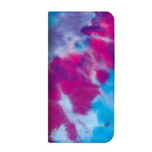 mitas lg v60 thinq 5g l-51a folio case no belt, tie dye pattern, rainbow (481) nb-0100-ra/l-51a